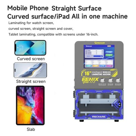 LCD Module Gluing Machine Mechanic GAN-03 FENIX compatible with Cell ...